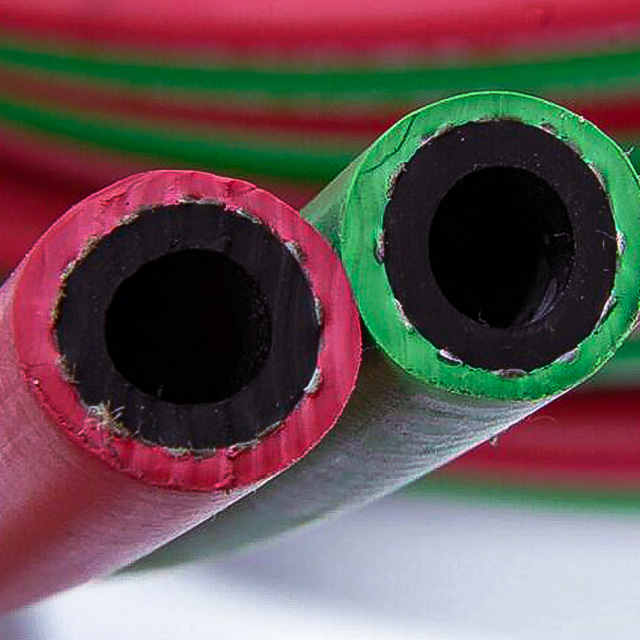 RUBBER TWIN WELDING HOSE - OXYGEN & ACETYLENEG RED + GREEN - Buy RUBBER ...